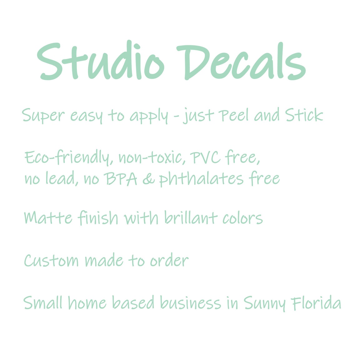 Studio Decals CUSTOM ORDER Wall Decal Sticker - Etsy
