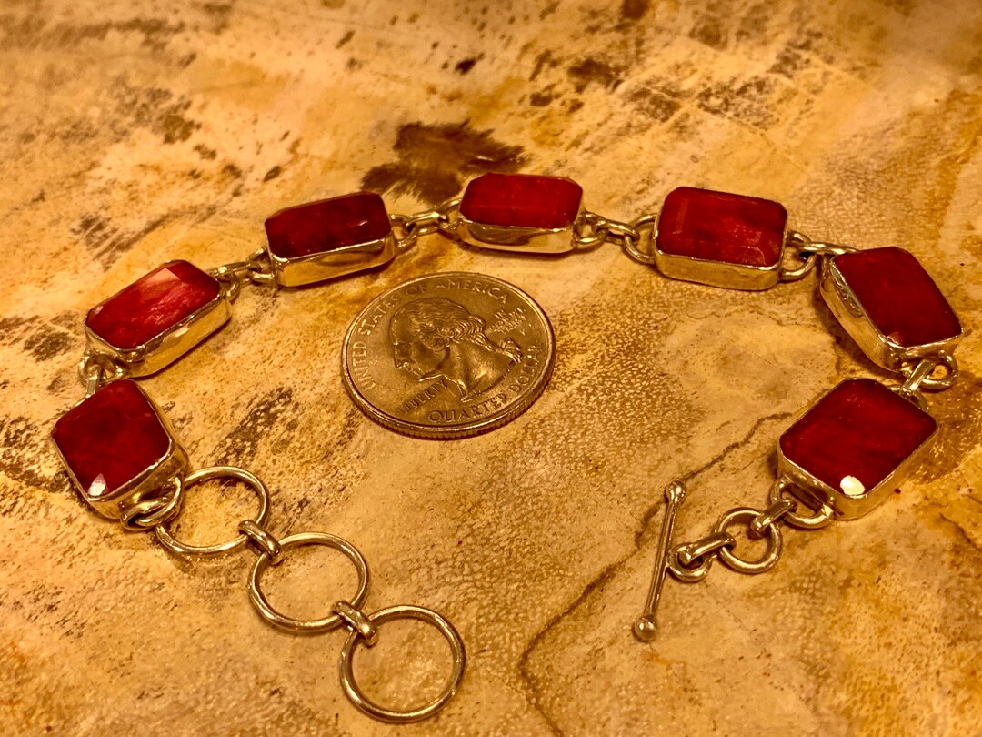 Earth Mind Rubys Set in Sterling Silver - Etsy