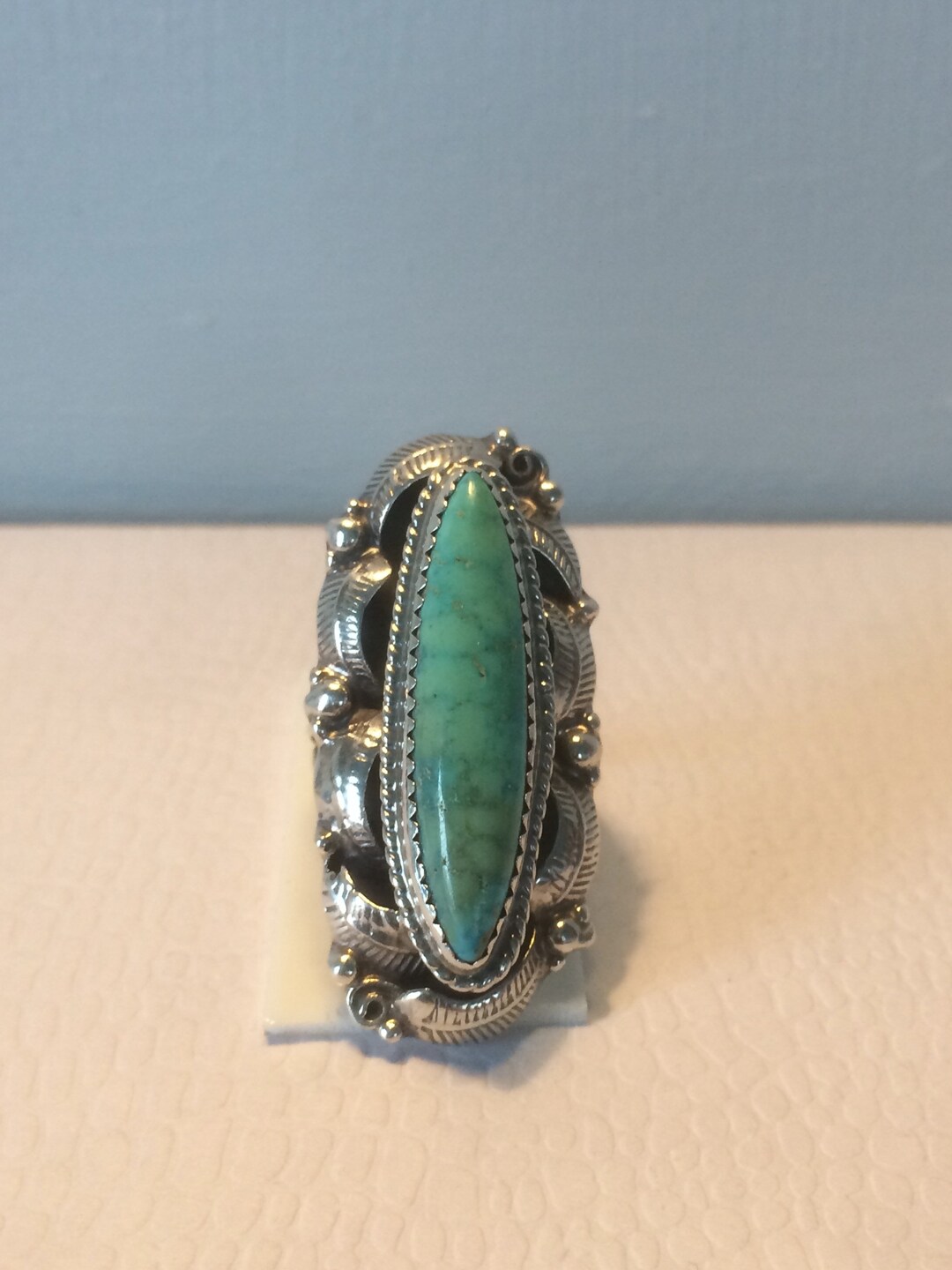 Beautiful Vintage Sterling Silver and Turquoise Ring in a Size 6 1/2 - Etsy