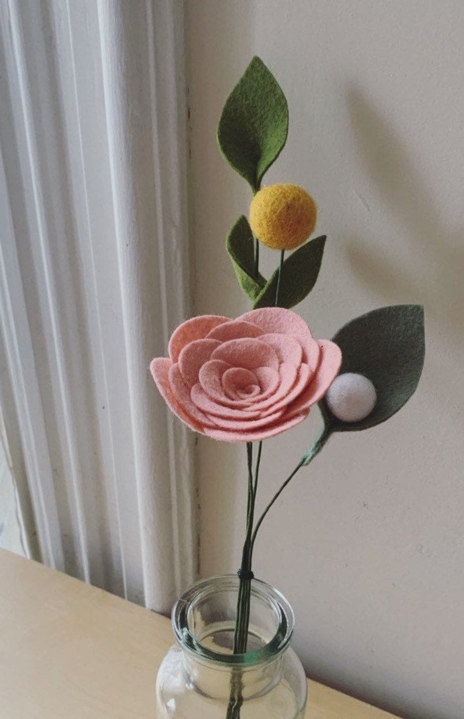 FELT FLOWER BOUQUET No. 006 Forever Flower Bouquet Teachers | Etsy