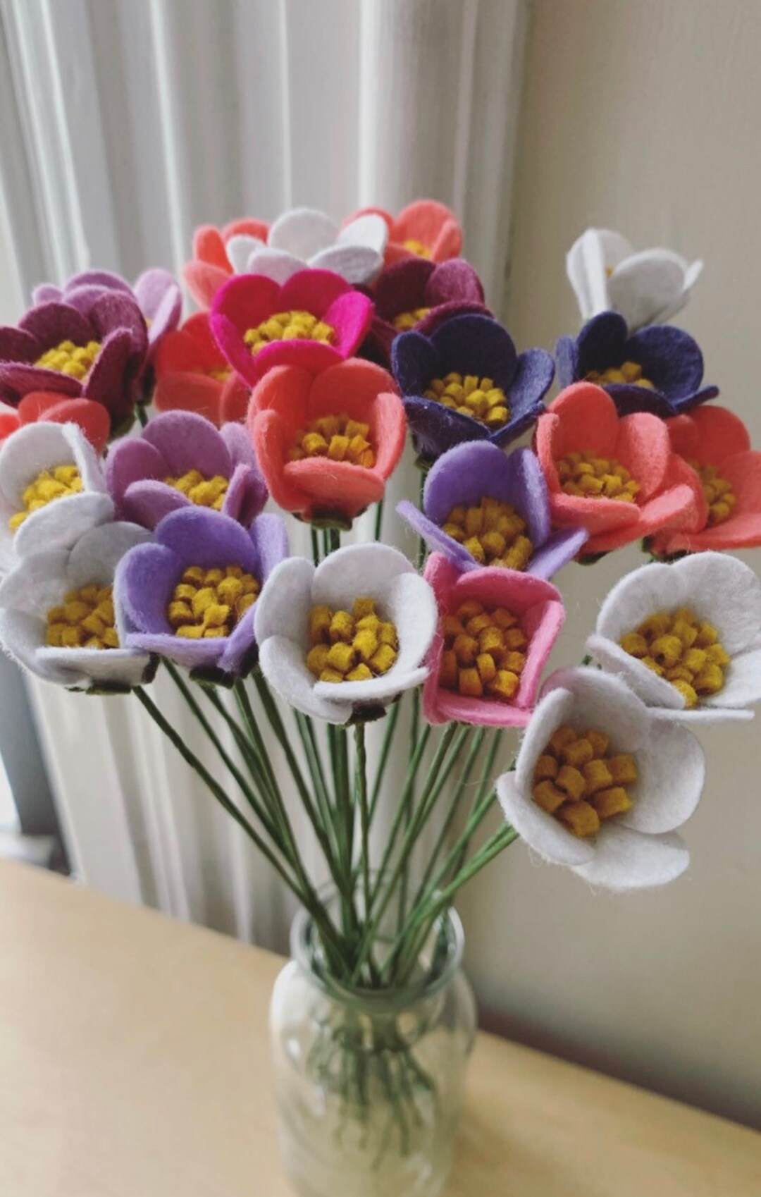 FELT FLOWER: WILDFLOWER Forever Flower Mothers Day Gift Housewarming ...