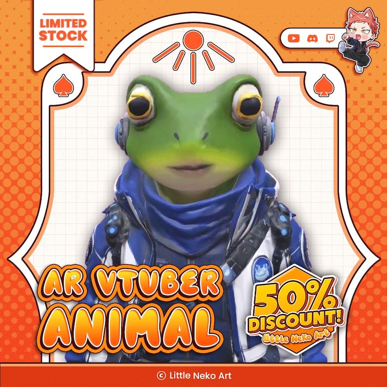 3D Vtuber | AR Avatar | Live Face Tracking Model | Stream Ready - Etsy UK