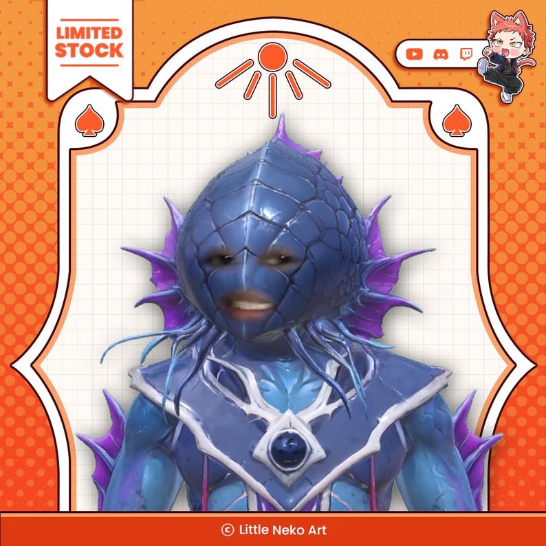 3D Ocean Sci-fi Vtuber Avatar | AR Face Tracking Model (digital ...