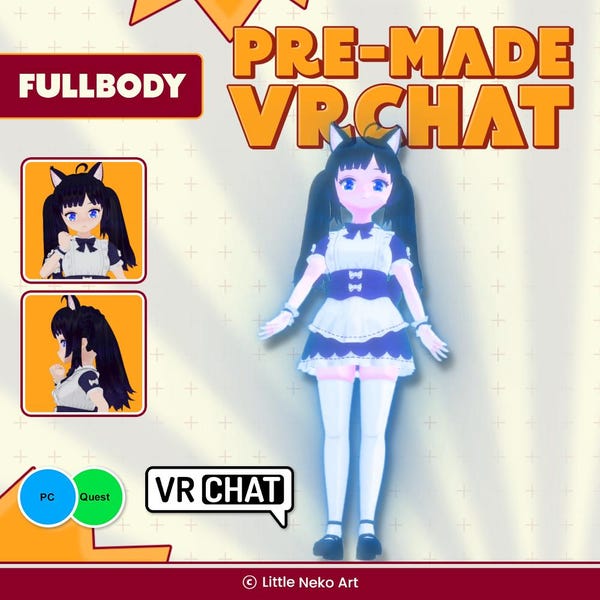 Cat Vrchat Avatar - Etsy