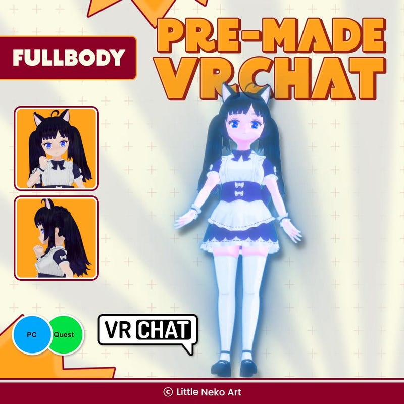 Cat Vrchat Avatar - Etsy