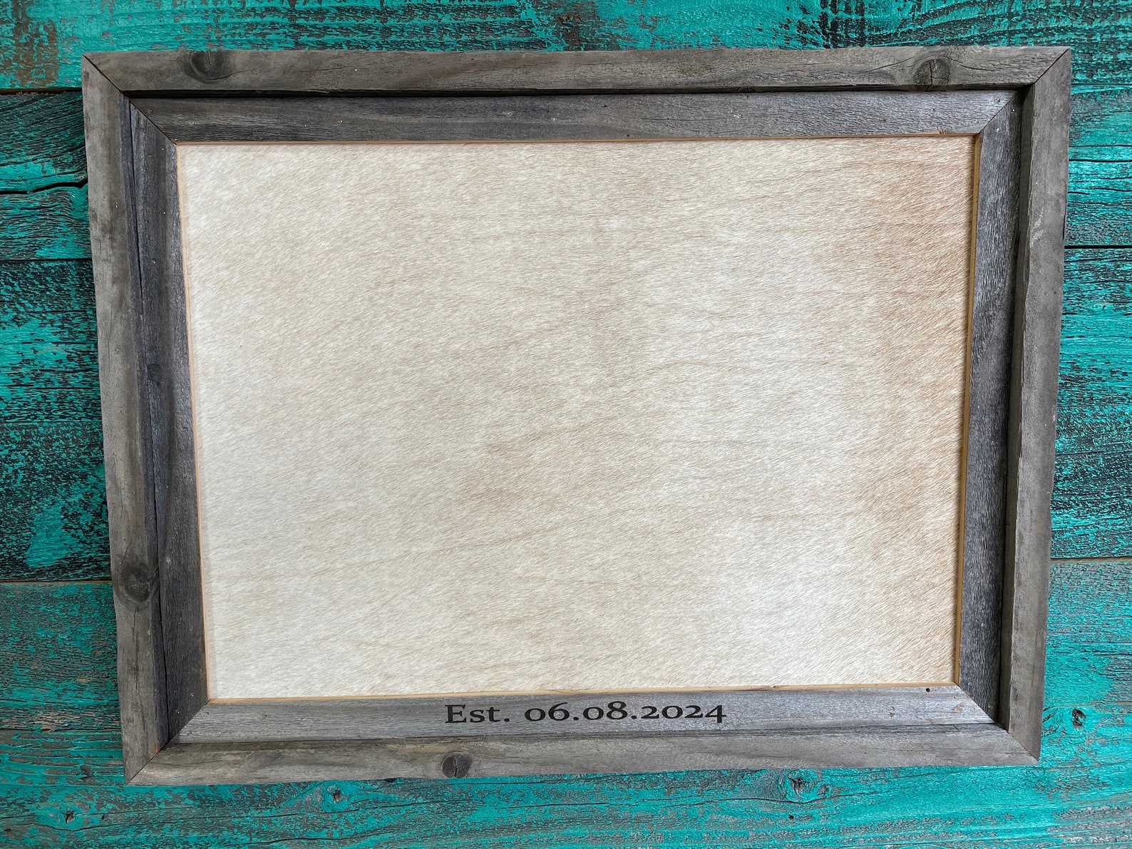 Lasered Ceremony Cowhide Branding Frame - Etsy