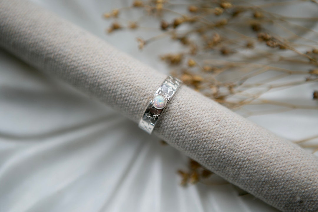 5mm Wide Band Open Backed Stone Setting Ring | Sterling Silver ...