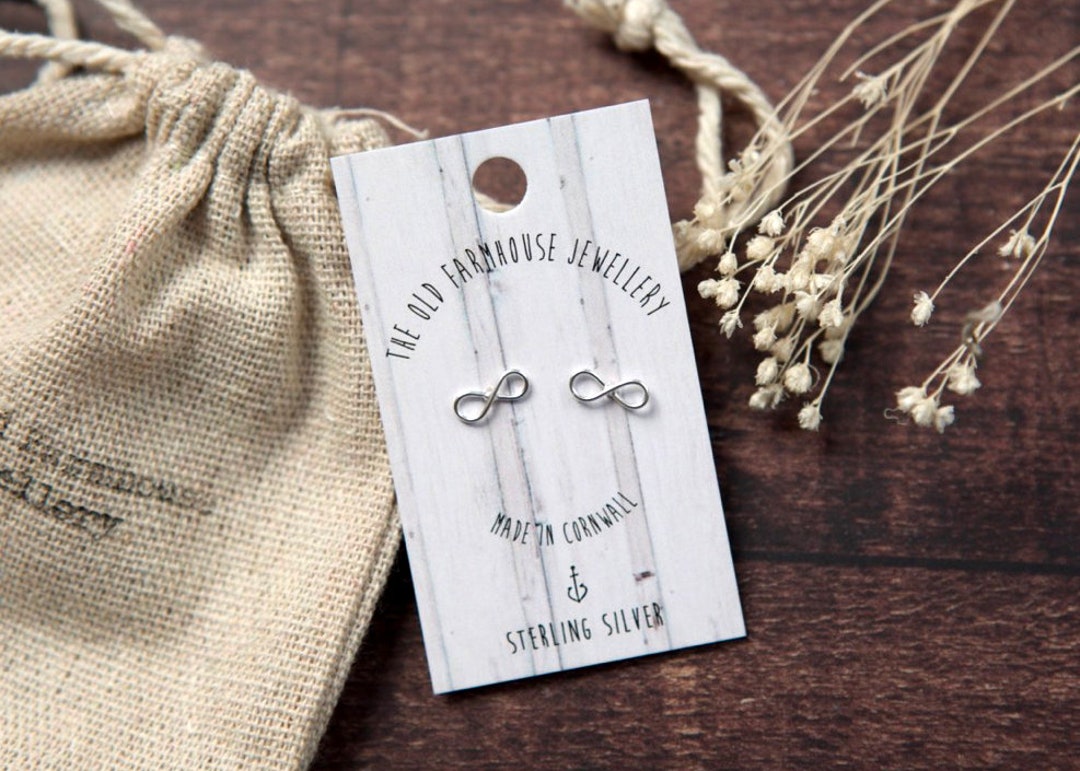 Infinity Symbol Sterling Silver Mini Stud Earrings - Etsy