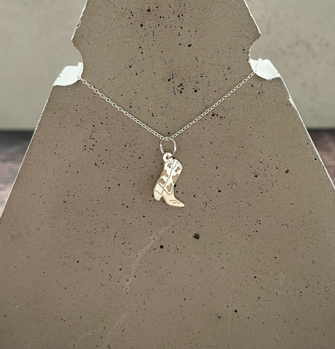 Cowgirl Boot Necklace Cowgirl Era - Etsy