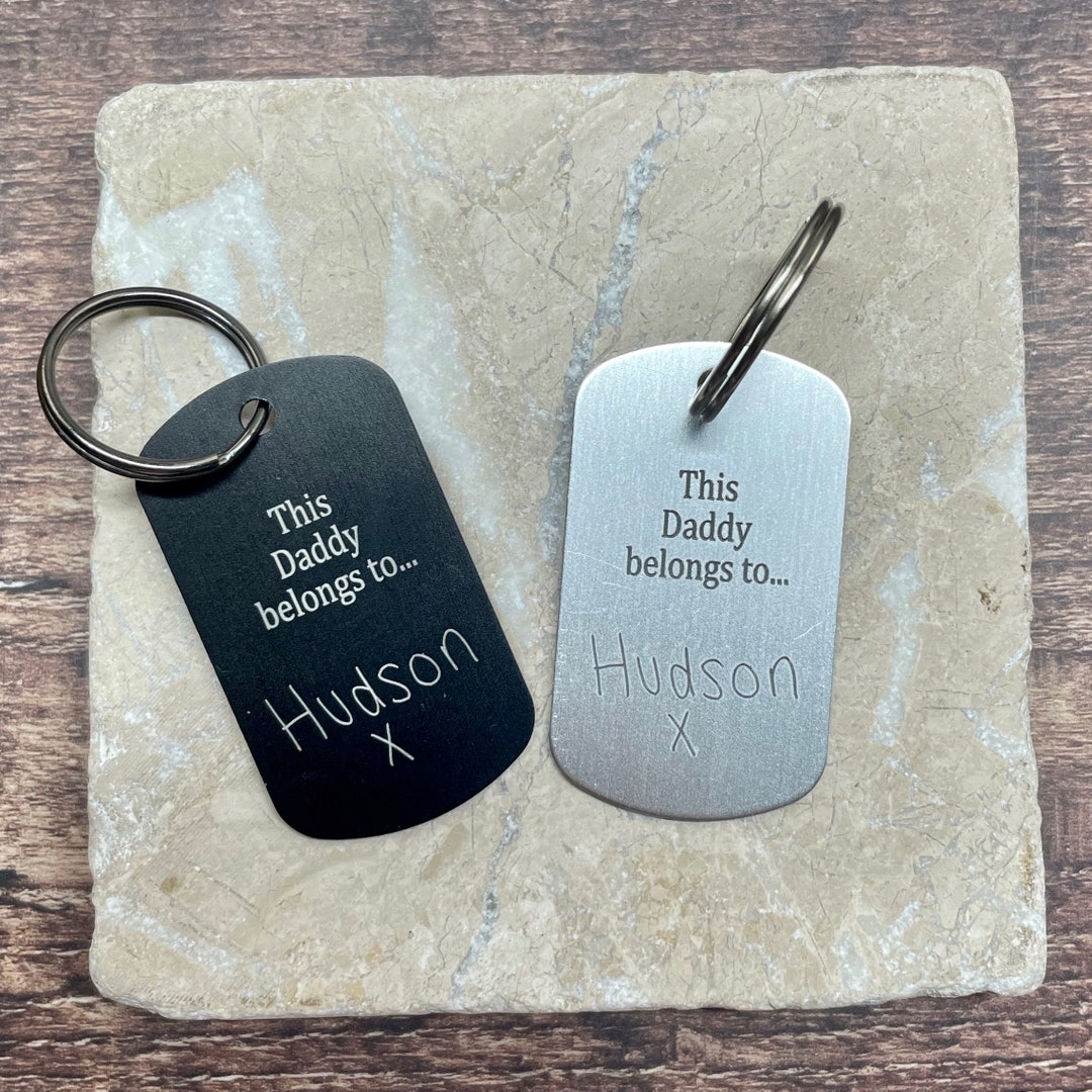 Personalised Keyring for Dad, 'this Dad Belongs To' Keyring, Perfect ...