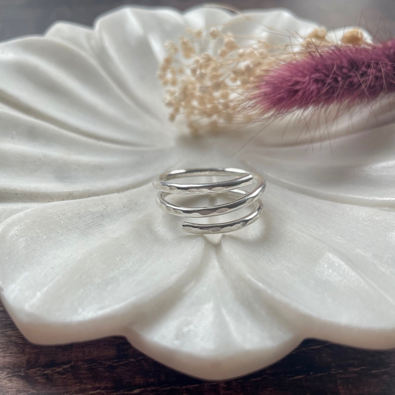 Spiral Ring Sterling Silver Twisted Ring - Etsy