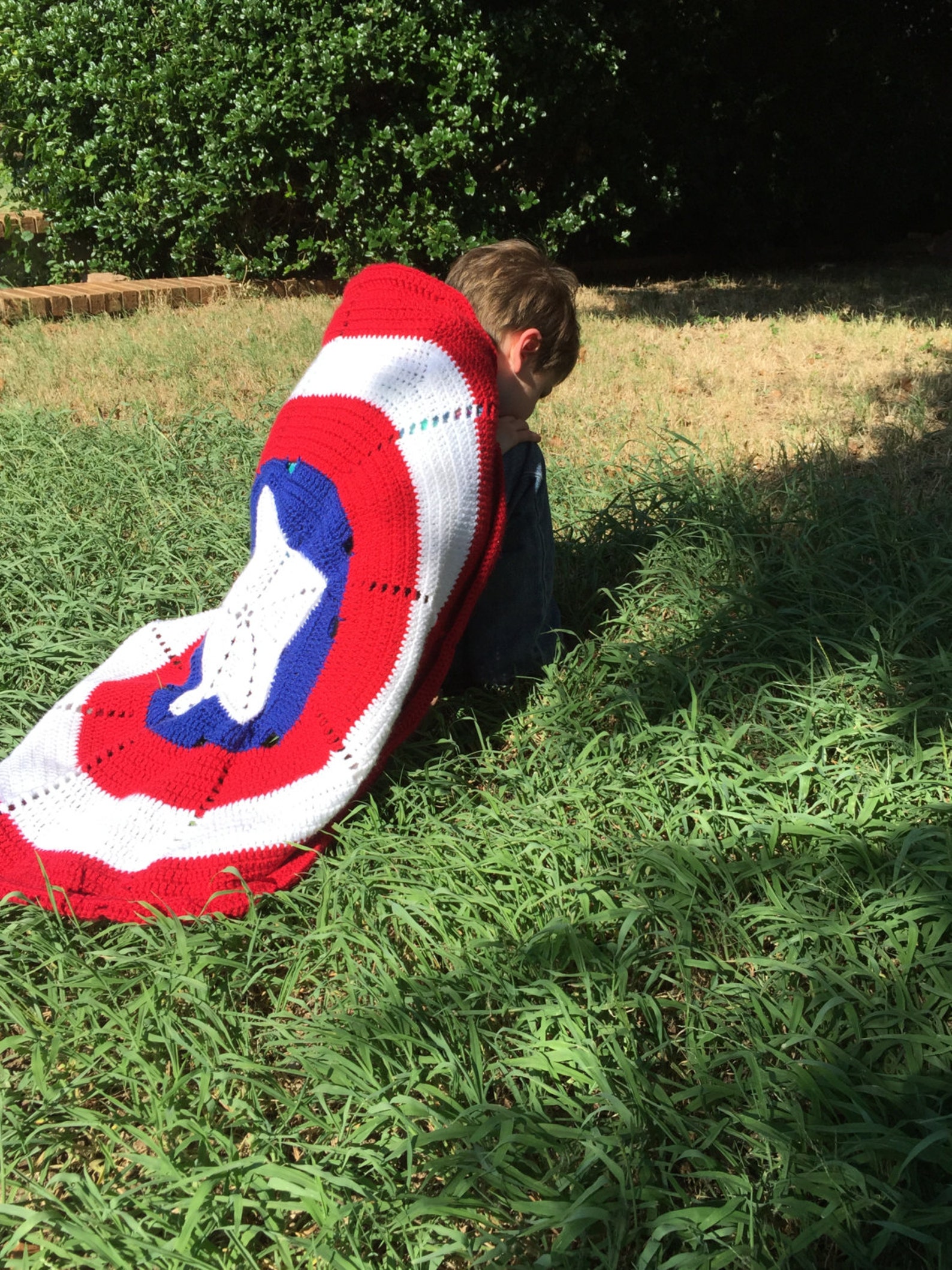 Superhero Pattern Cape Blanket It Has Straps Instant - Etsy
