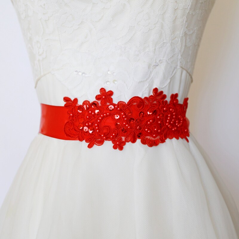 Red Sash - Etsy