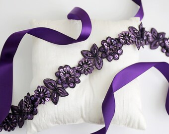 Purple sash | Etsy