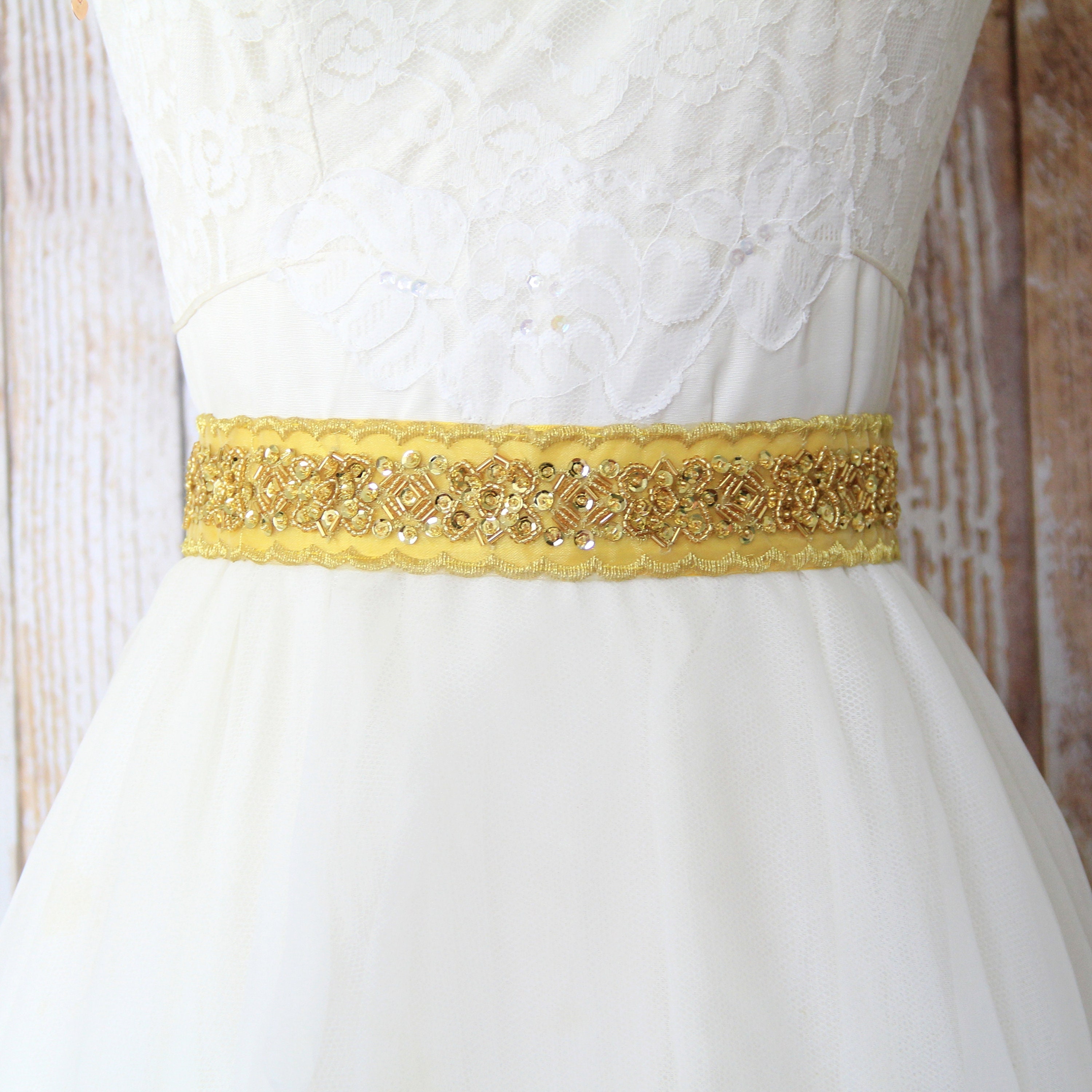 Yellow Dress Sash - Etsy