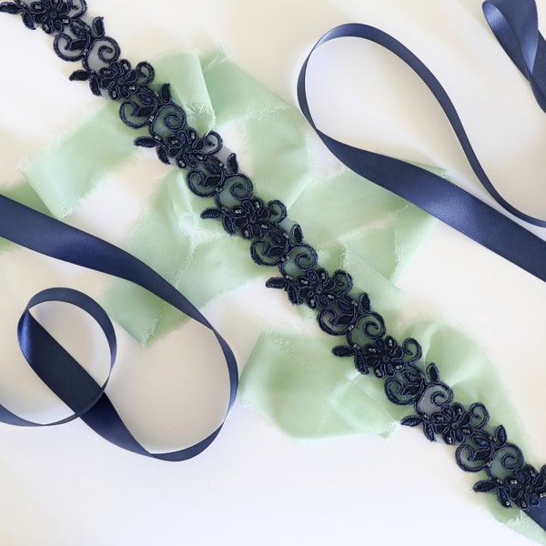 Navy Blue Sash - Etsy