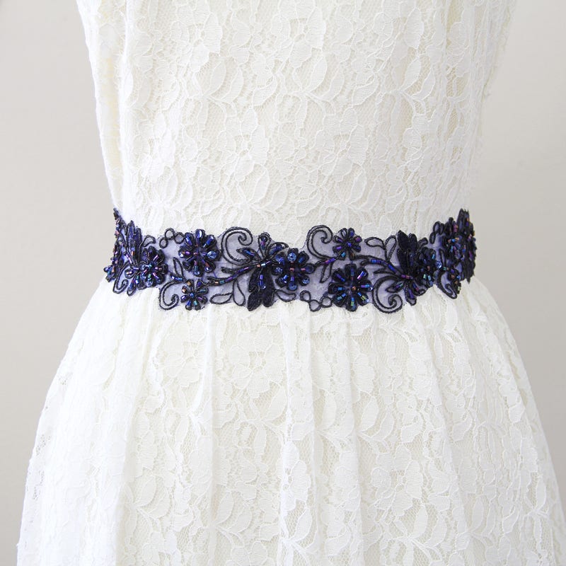 Navy Blue Sash - Etsy