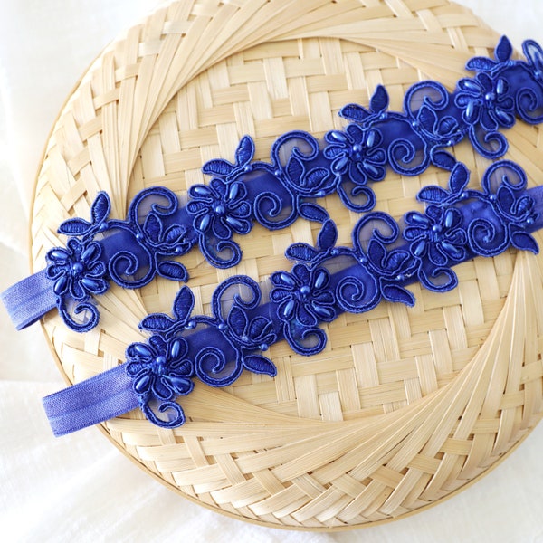 Royal Blue Wedding Garter Set - Etsy