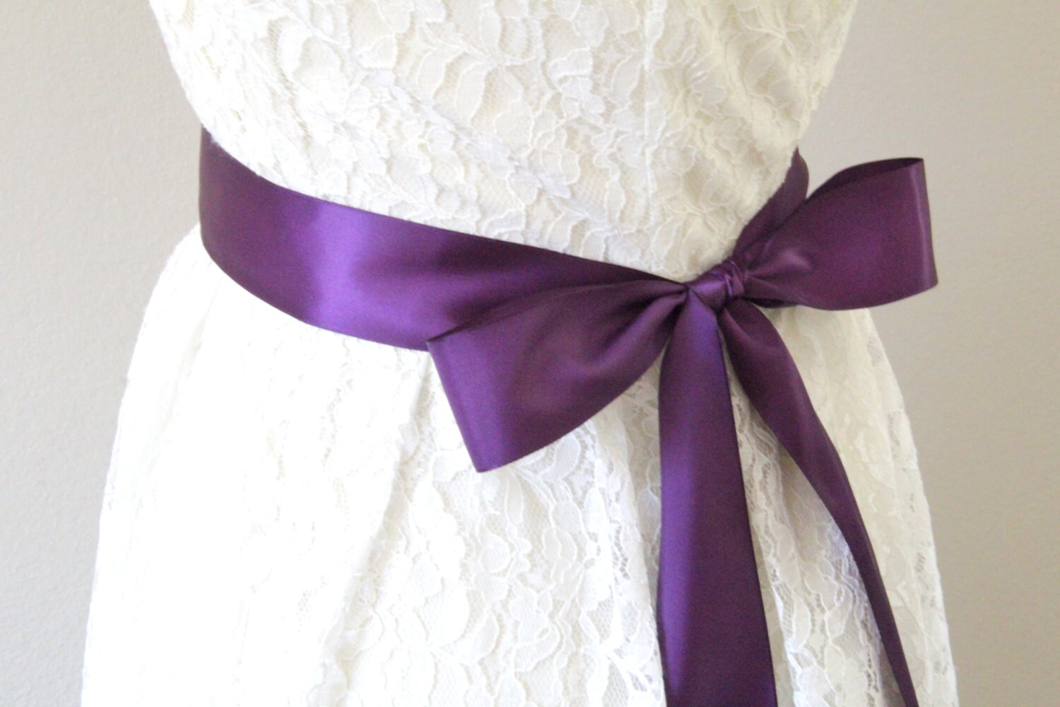 Plum Beaded Lace Sash Bridal Sash Bridal Headband - Etsy