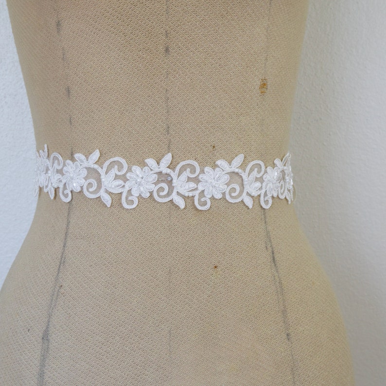 Ivory Beaded Lace Sash Belt Ivory Wedding Sash Ivory Lace | Etsy Ivory Beaded Lace Sash Belt Ivory Wedding Sash Ivory Lace | Etsy