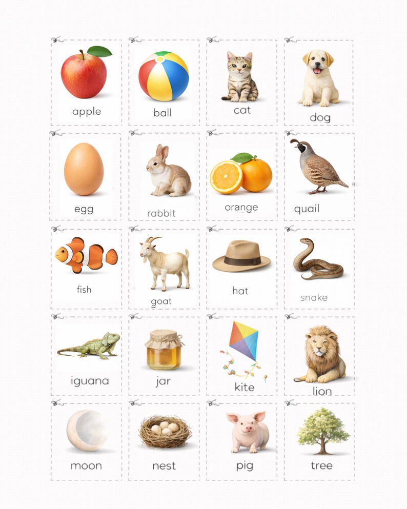 Montessori Alphabet Cut Match Printable | ABC Phonics Activity (digital ...