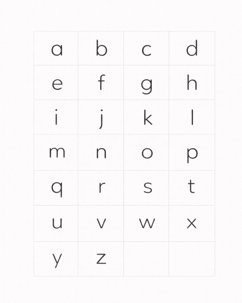 Montessori Alphabet Cut Match Printable | ABC Phonics Activity (digital ...