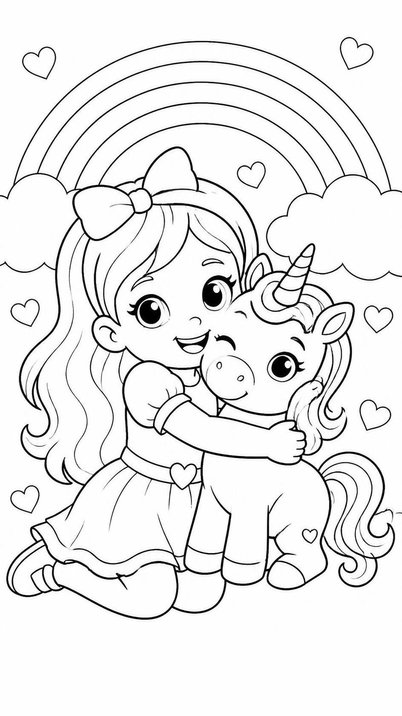 Spring Coloring Pages for Adults & Kids, Cozy Girl Coloring Book ...
