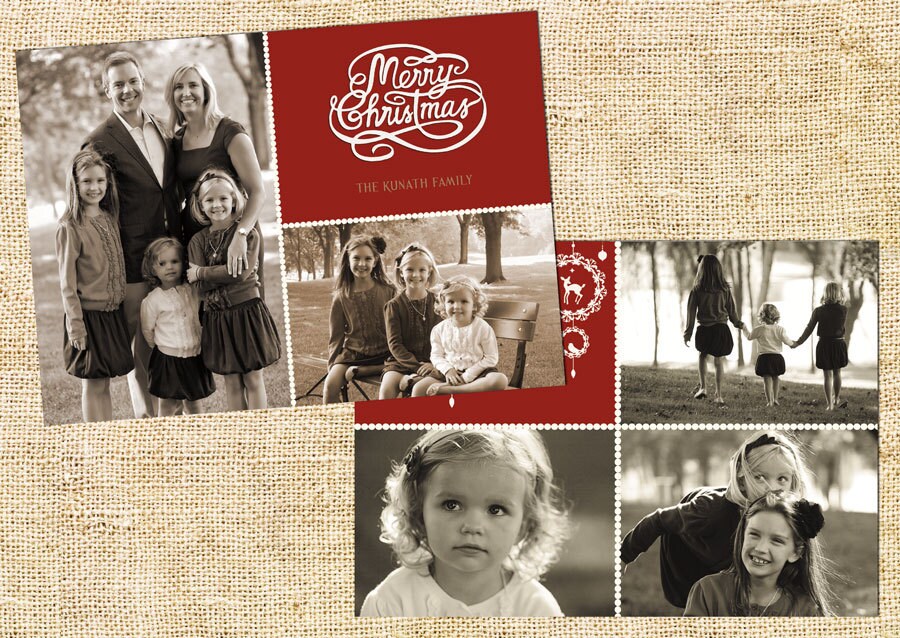 Sepia Family Traditions Photo Christmas Card - Etsy