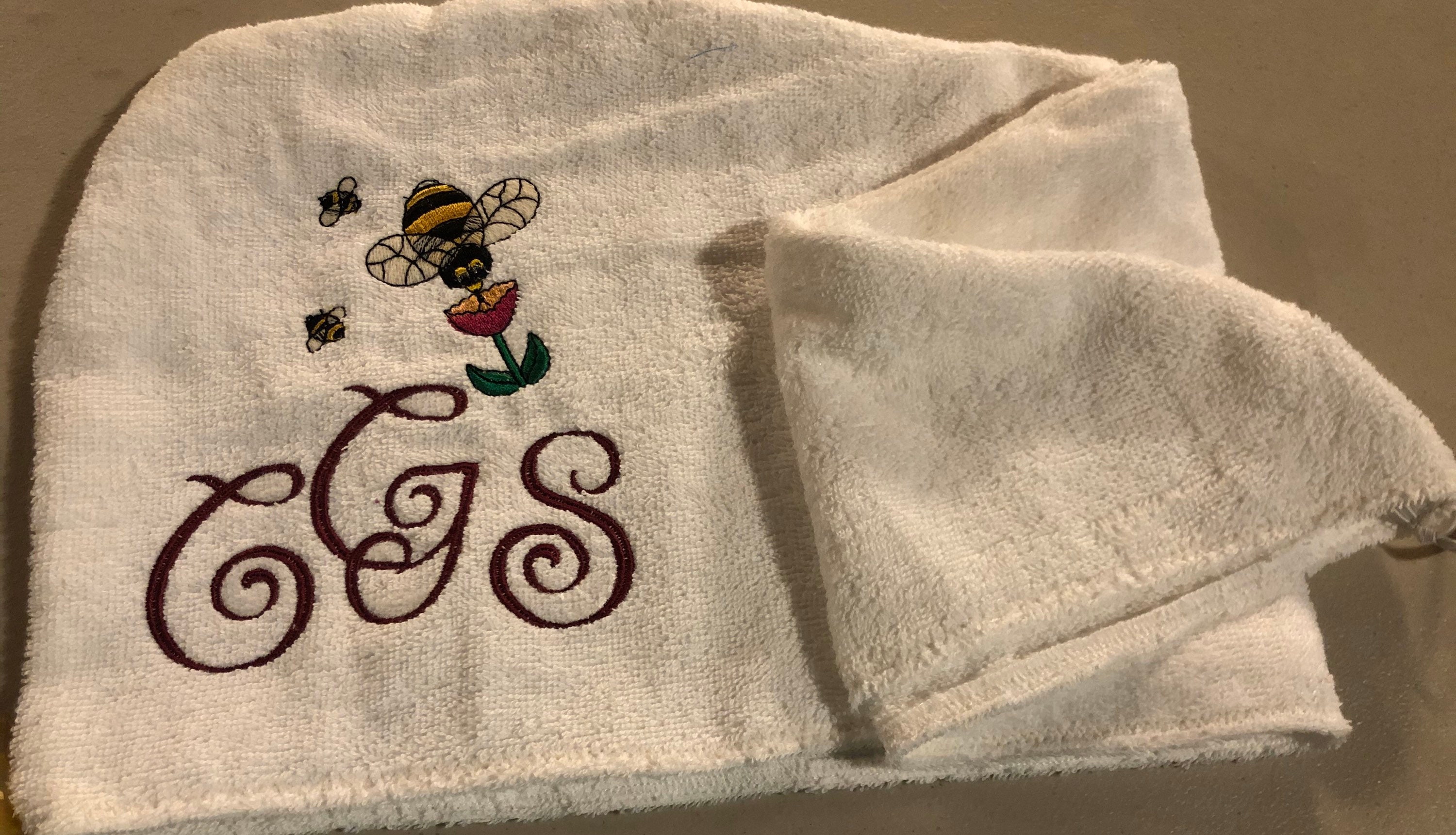Cotton Terry Cloth Head Wrap, Personalized, Monogrammed - Etsy