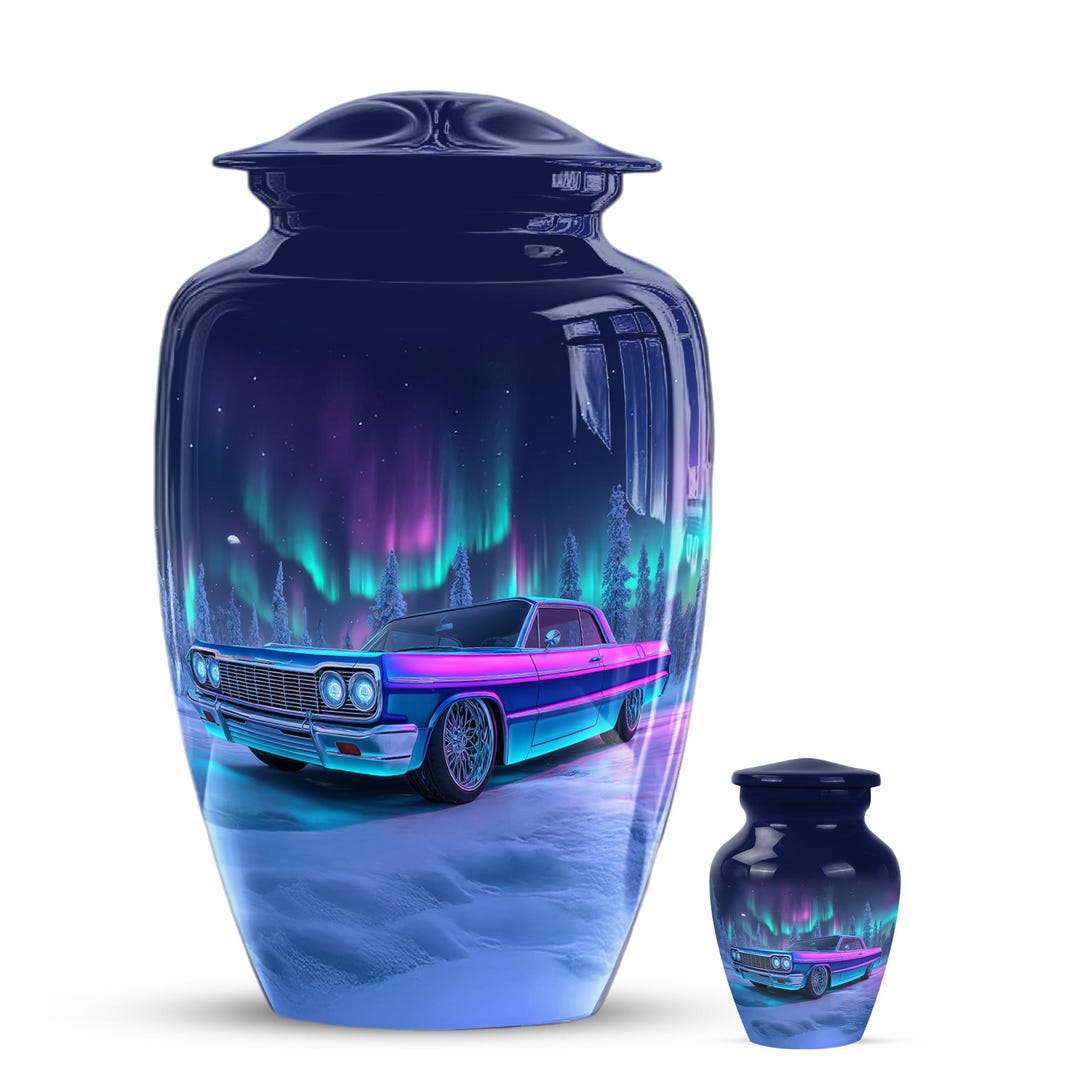 Classic Car Urn for Human Ashes, Personalized Automotive Memorial Urn ...