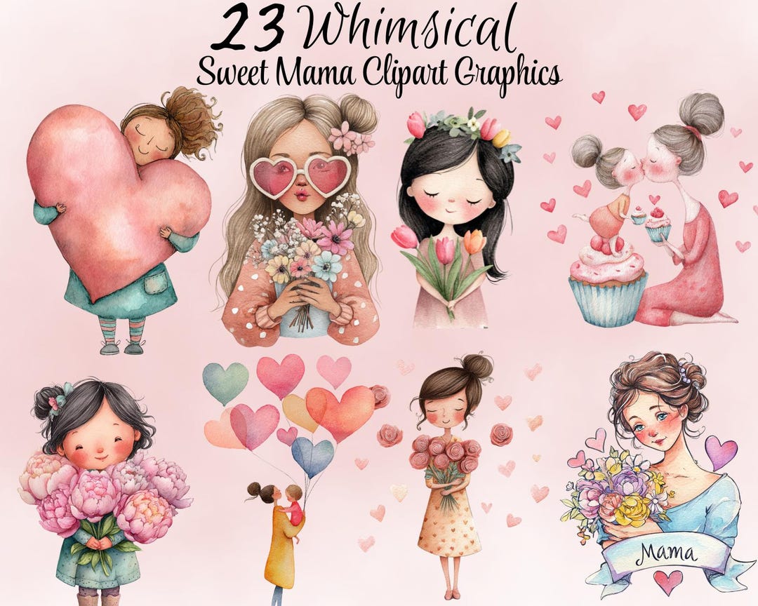 Whimsical Cozy Self Care Clipart, DIGITAL DOWNLOAD, Self Love Clip Art ...