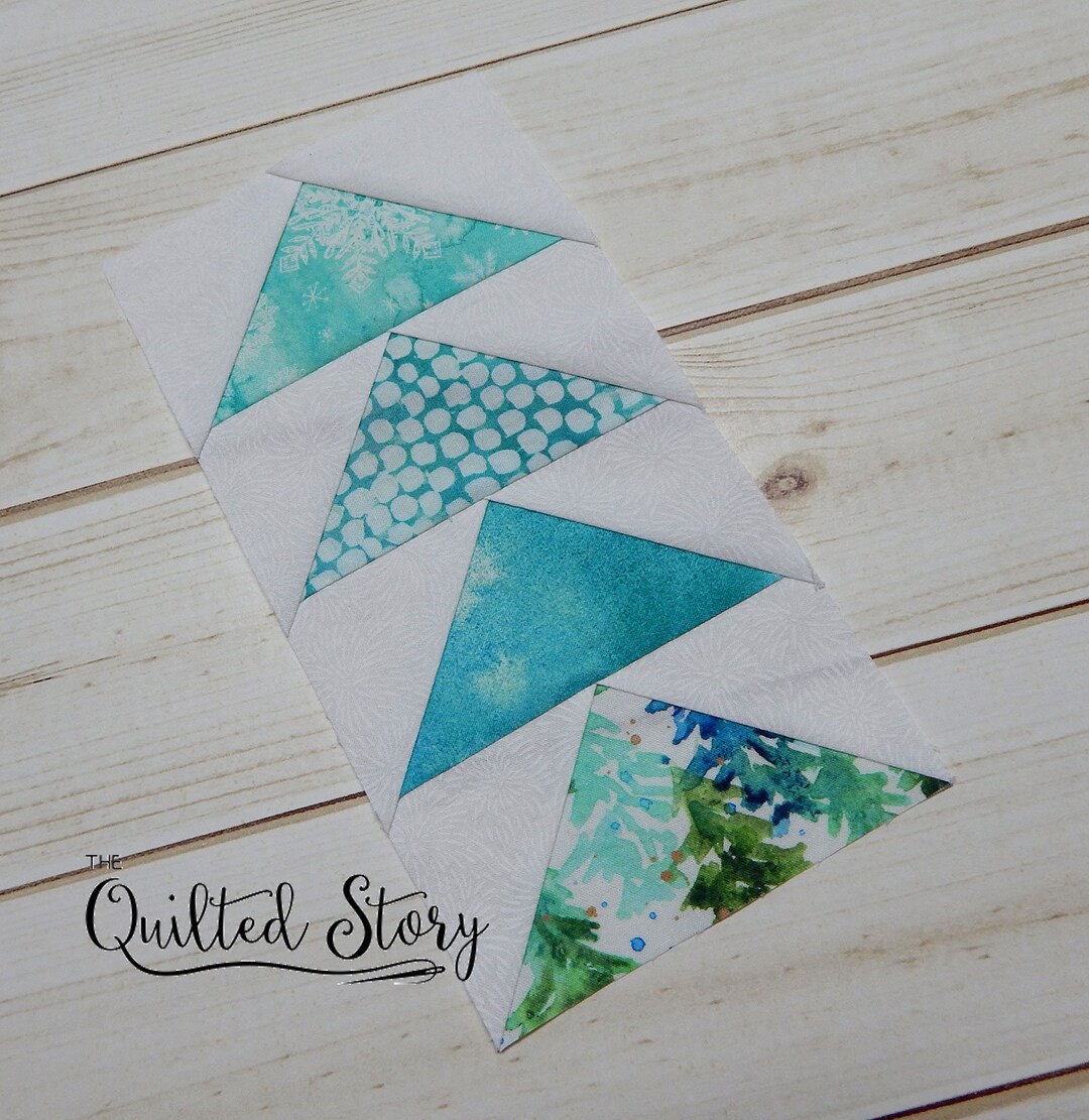 Flying Geese Block-quilt Block Foundation Paper Piecing Quilt Block ...