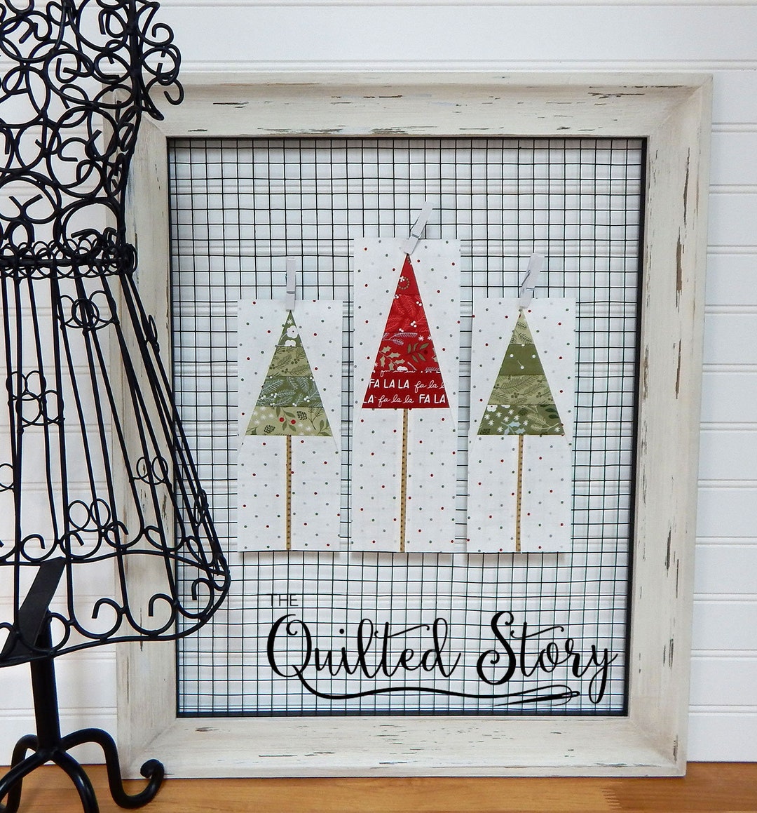 2" Scrappy Pines Block Pattern-pdf Foundation Paper Piecing Quilt Block ...