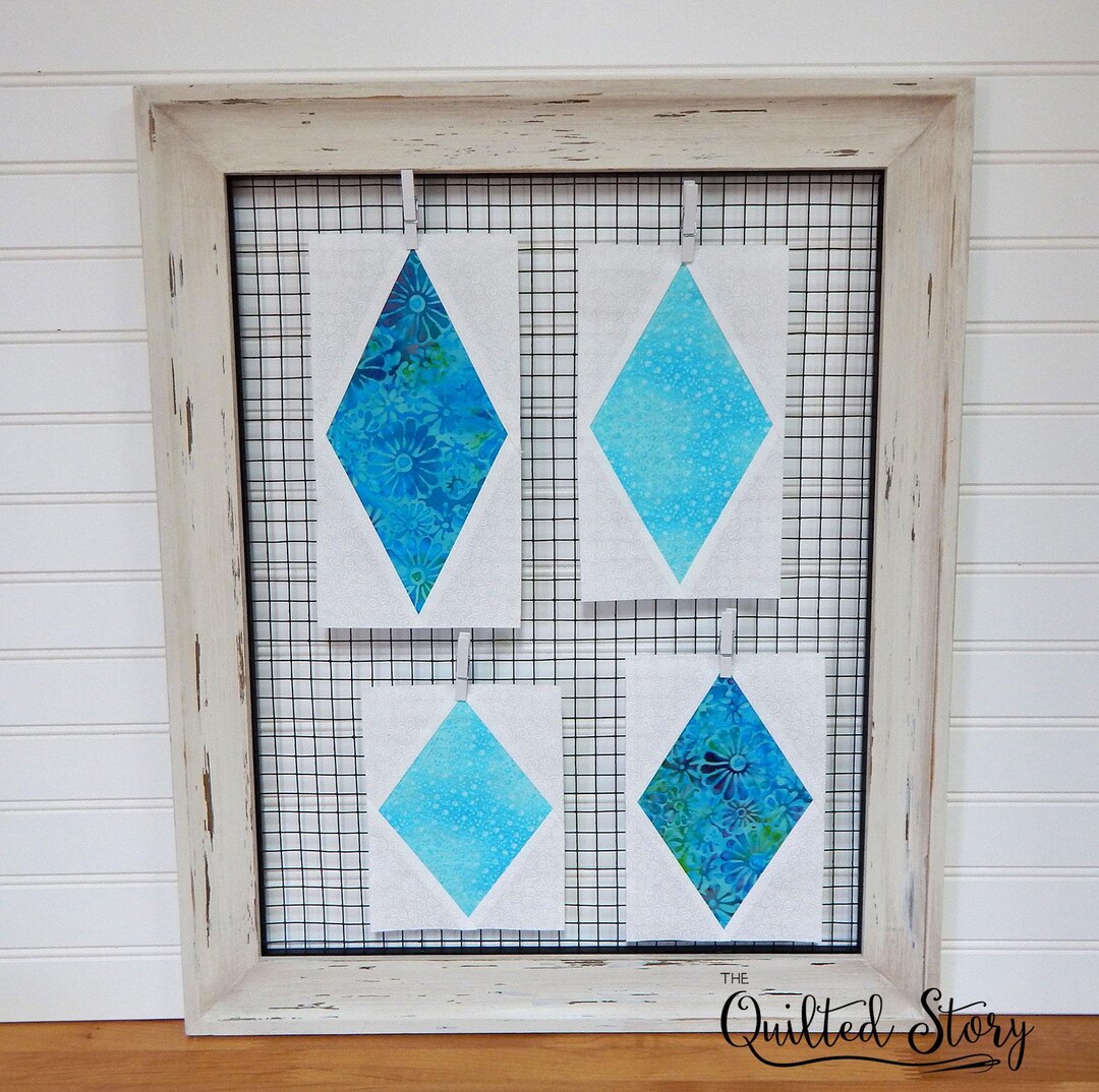 4.5 Width Diamond Quilt Block Foundation Paper Piecing Quilt Block ...