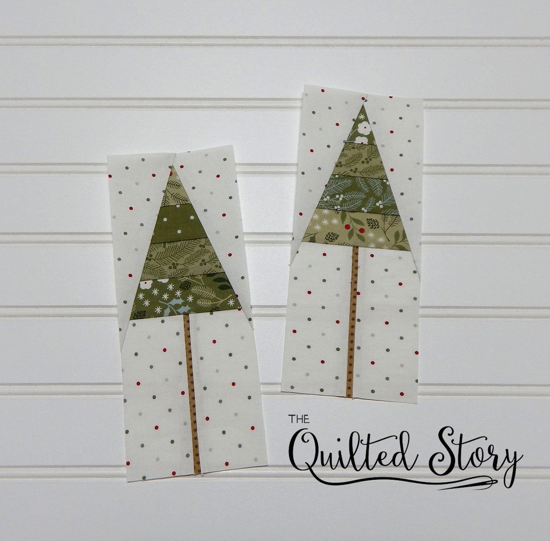 3" Scrappy Pines Block Pattern-pdf Foundation Paper Piecing Quilt Block ...