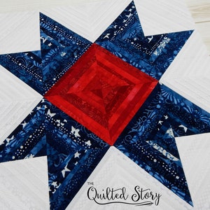 Star String Quilt Block Foundation Paper Piecing Pattern-star String ...