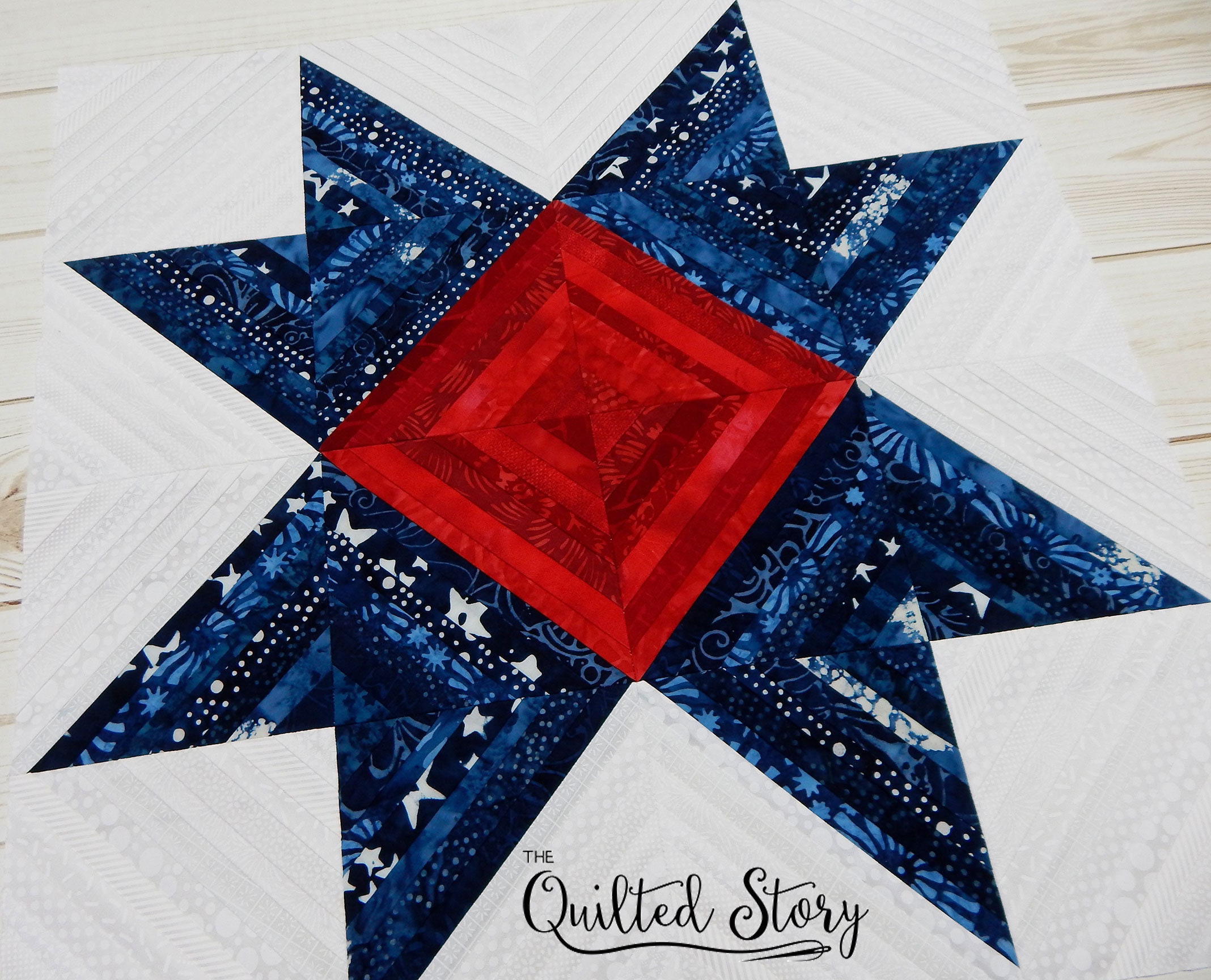 Star String Quilt Block Foundation Paper Piecing Pattern-star String ...