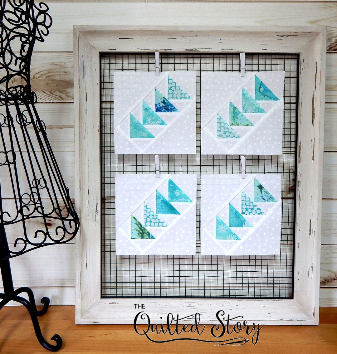 Quilt Block Foundation Paper Piecing Quilt Block Pattern-flying Geese ...