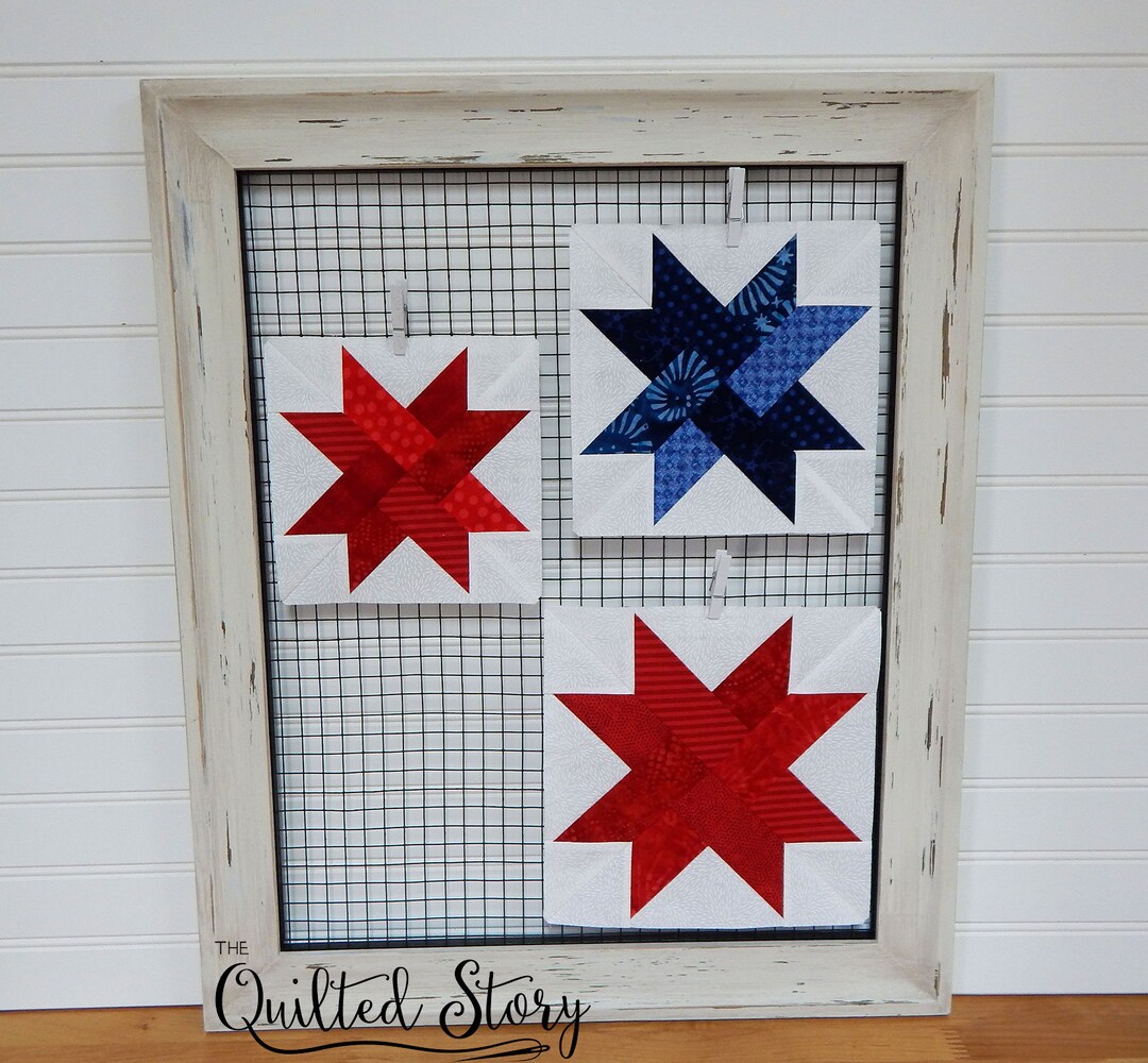 Large Sized Twisted Star Quilt Block Pattern-pdf Foundation Paper ...