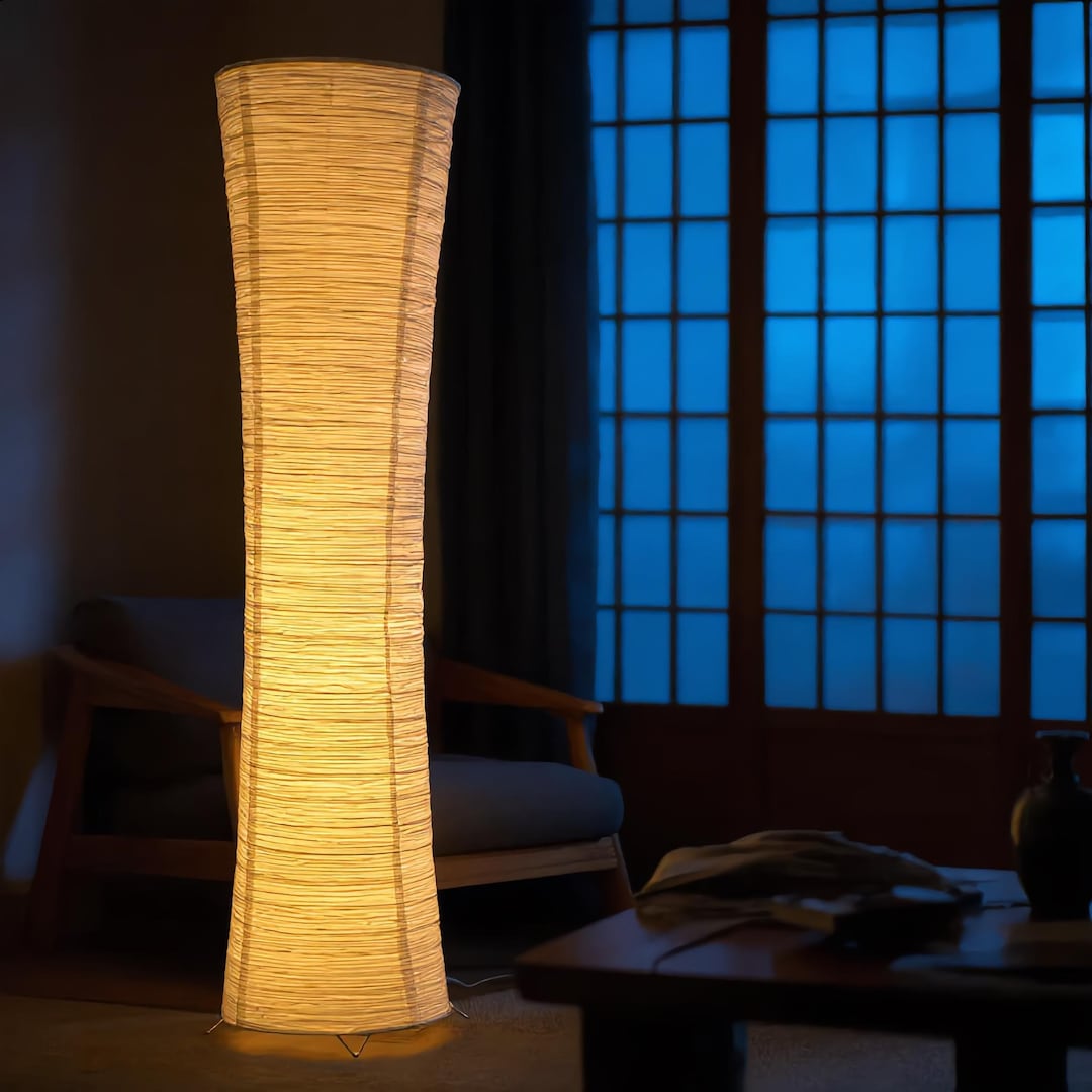 Noguchi Rice Paper Lamp | Japanese Floor Lamp | Washi Paper Lantern ...