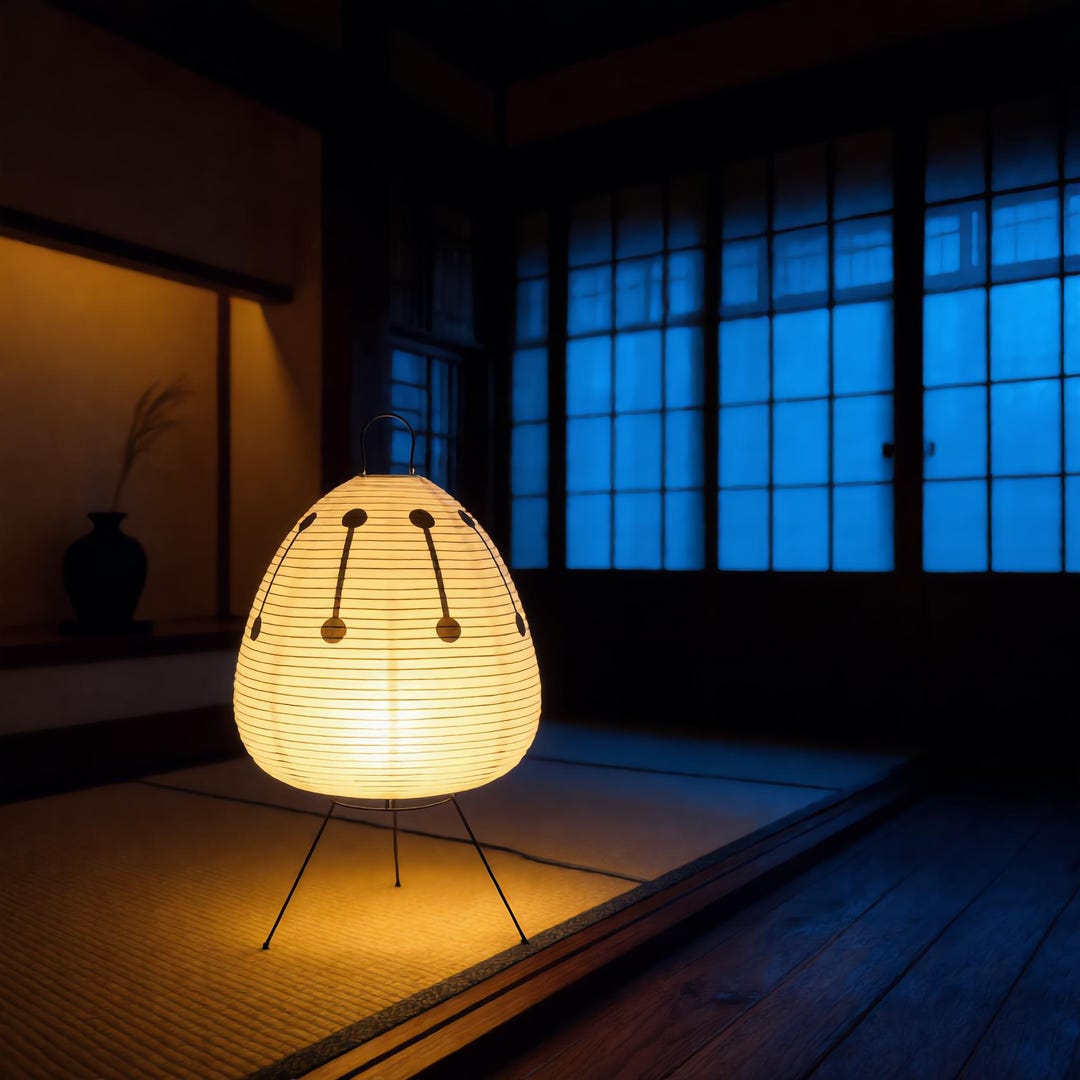 Noguchi Rice Paper Table Lamp | Japanese LED Desk Light | Japandi Home ...