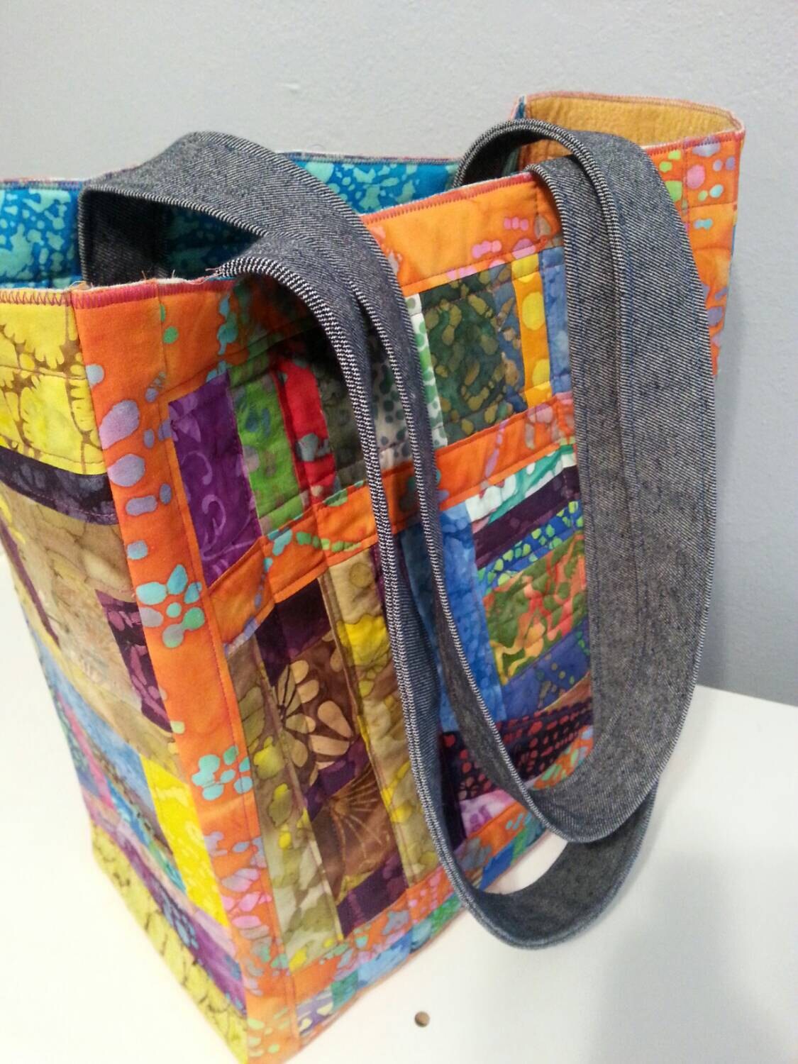 CUSTOM ORDER Quilted Bag Handmade Washable Funky OOAK One of a Kind ...