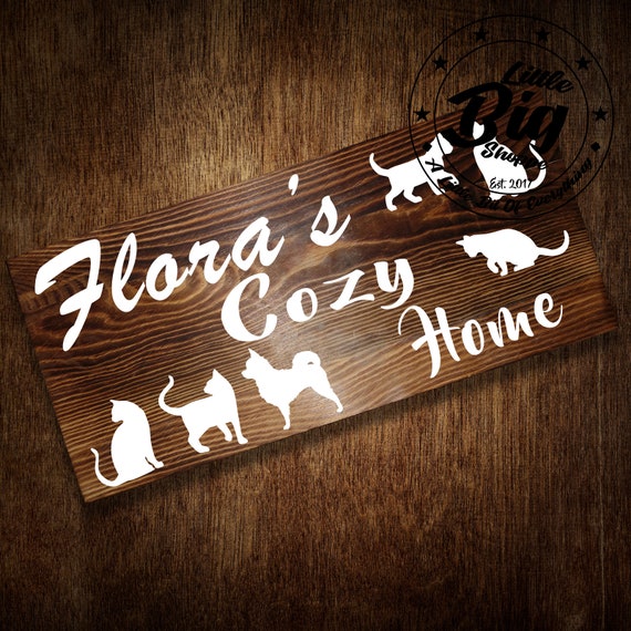 Custom Cozy Home Sign Home Sweet Home Personalized Sign - Etsy