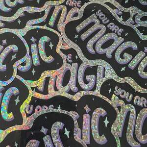 You Are Magic Glitter Sticker - Etsy