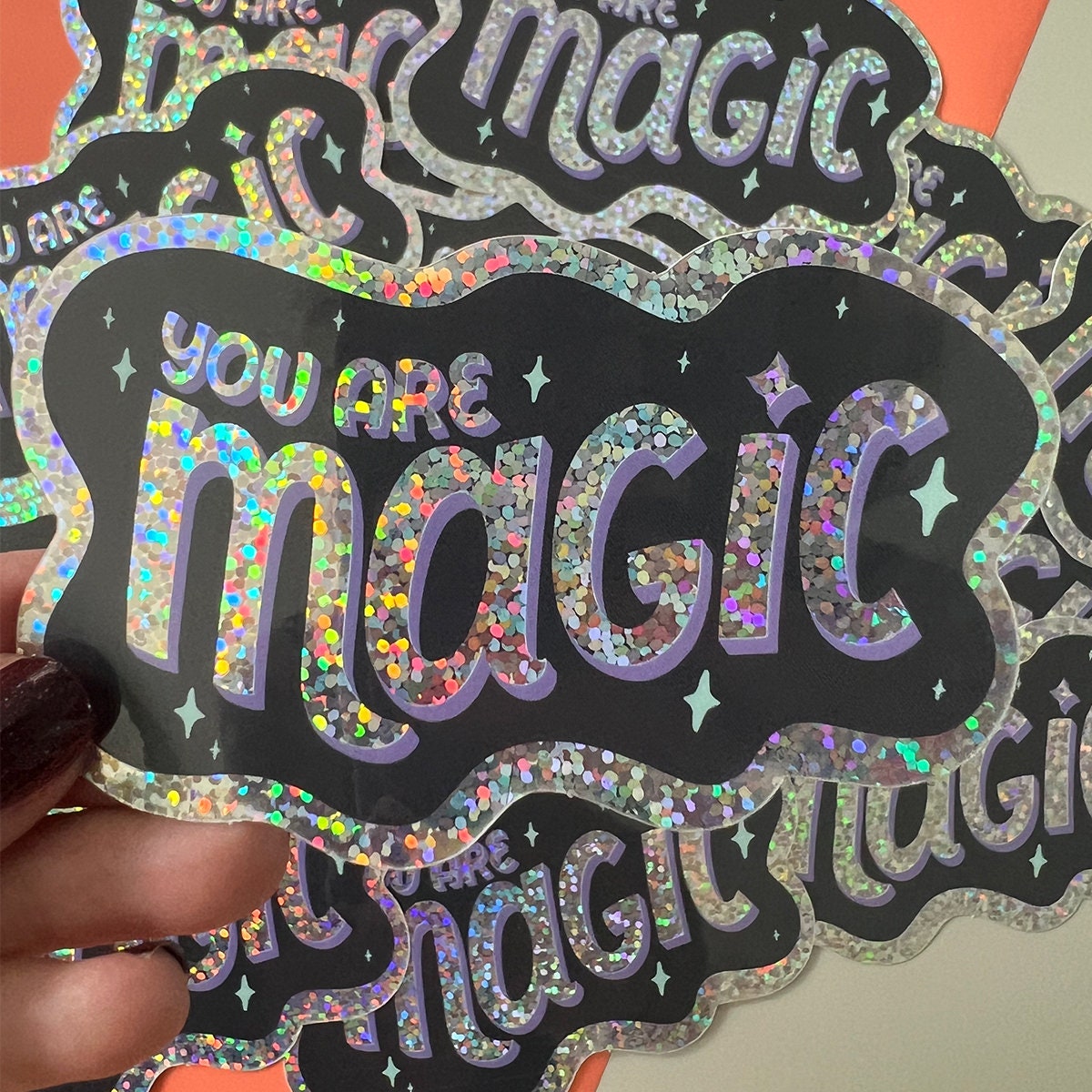 You Are Magic Glitter Sticker - Etsy