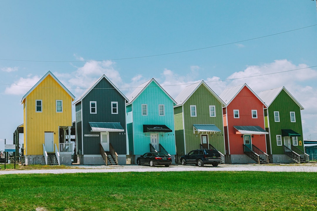 Colorful Houses - Fine Art Photography Print - Etsy