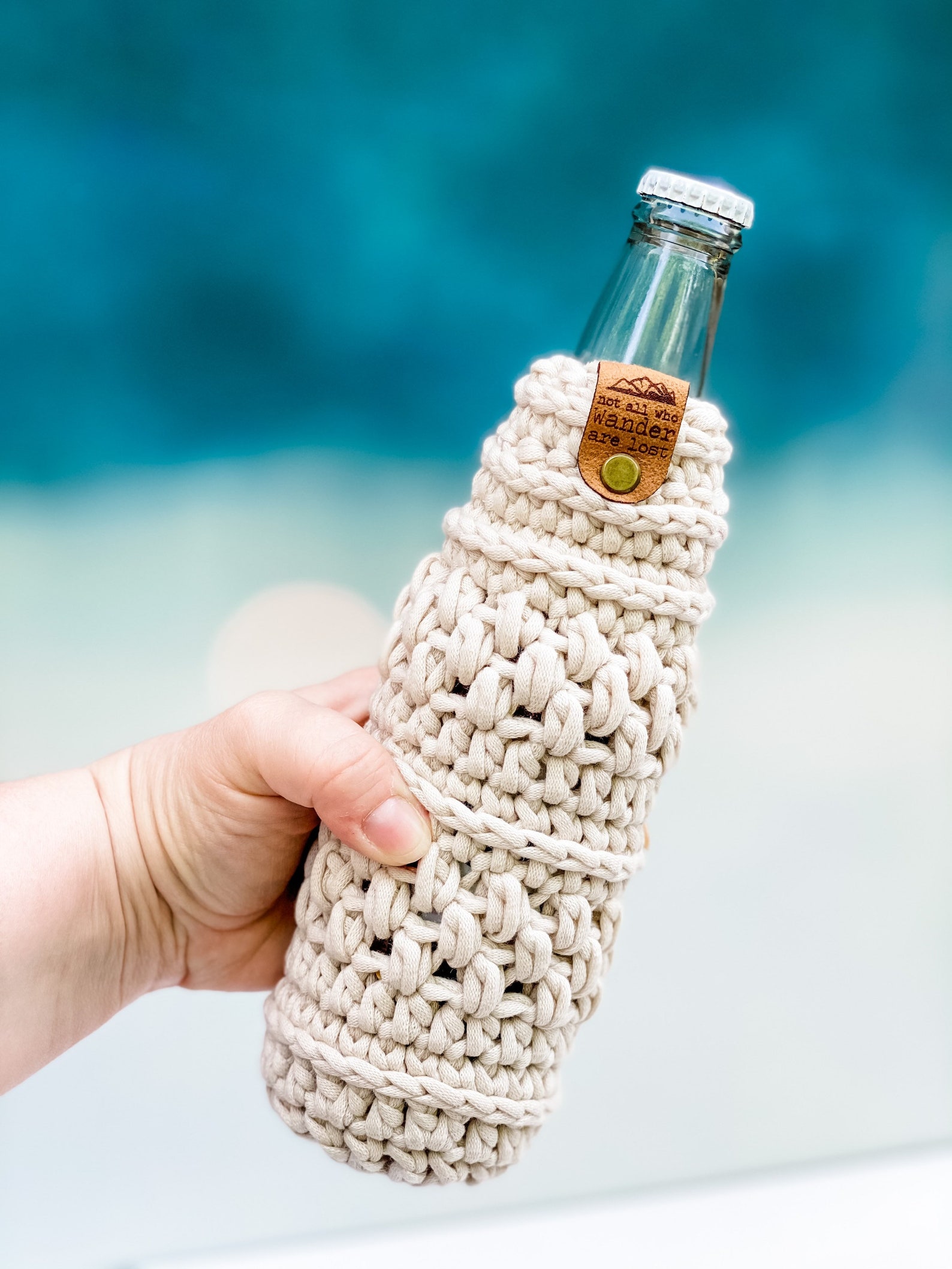 Crochet Pattern-pretty Bottle Cozy-beer Cozy-crochet - Etsy