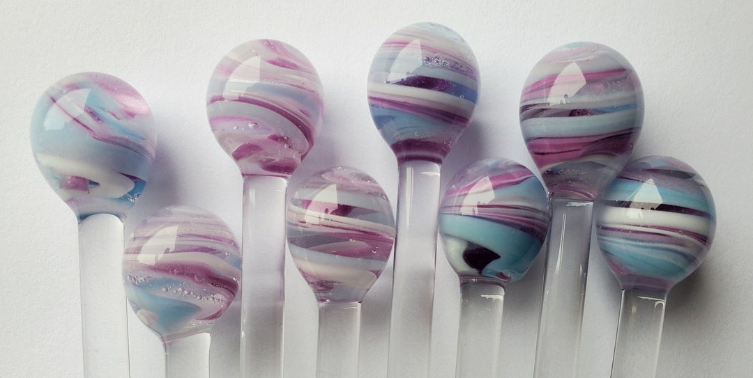 Glass Stirrers for Coffee, Cocktails, Cocoa. Handcrafted Marble Like ...