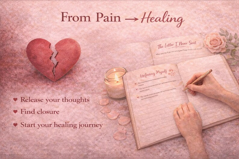 Healing After a Toxic Relationship Journal, Unsent Letter Therapy ...
