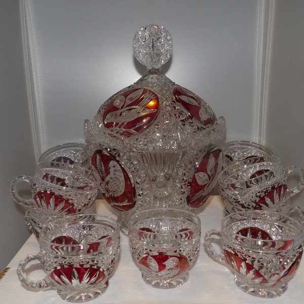 Red Bird Crystal Germany - Etsy